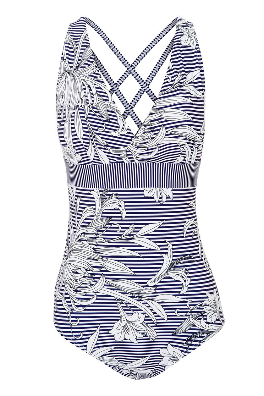 Sunseeker Del Sol Multi Cross Strap One Piece Ink