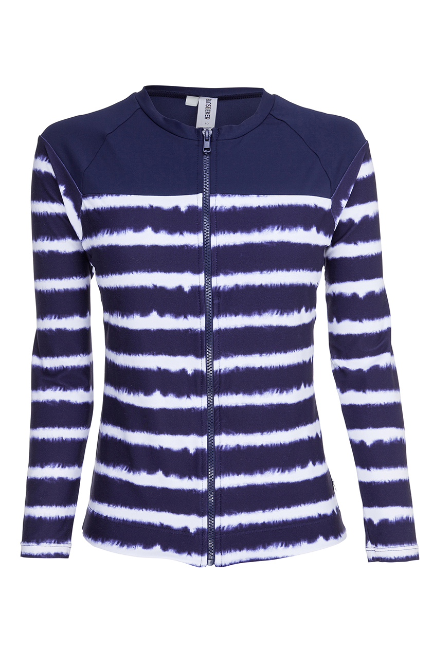 Sunseeker | Beach Break Zip Front Rashie Ink